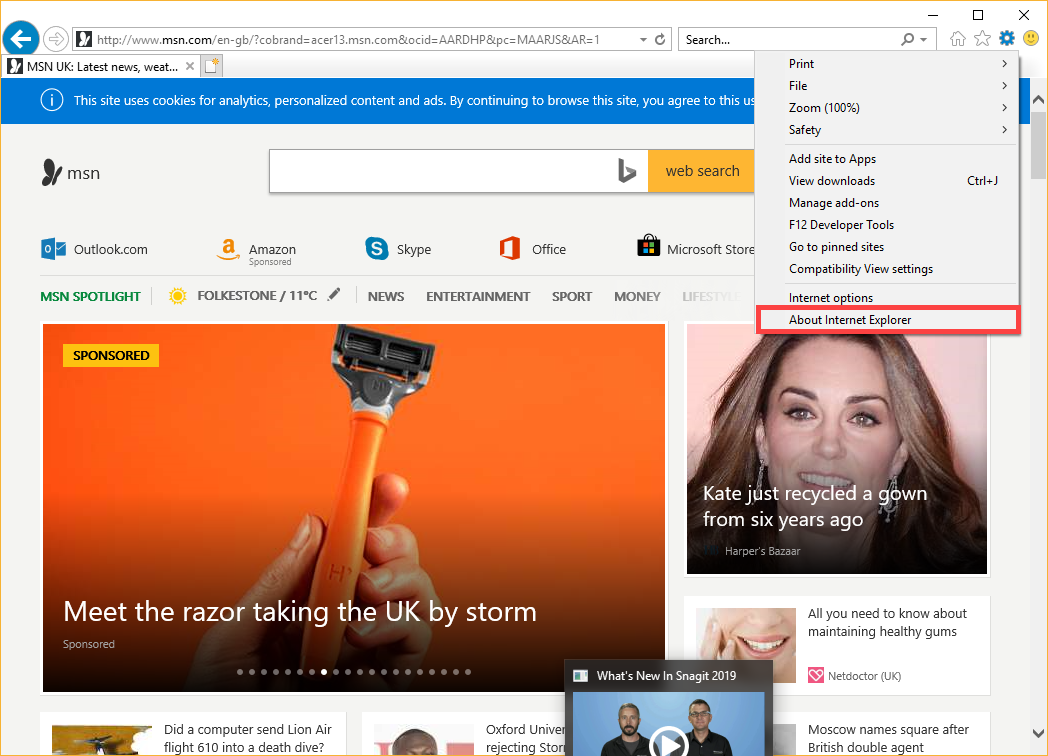 How to find out what web browser you have? : Giltbyte Helpdesk