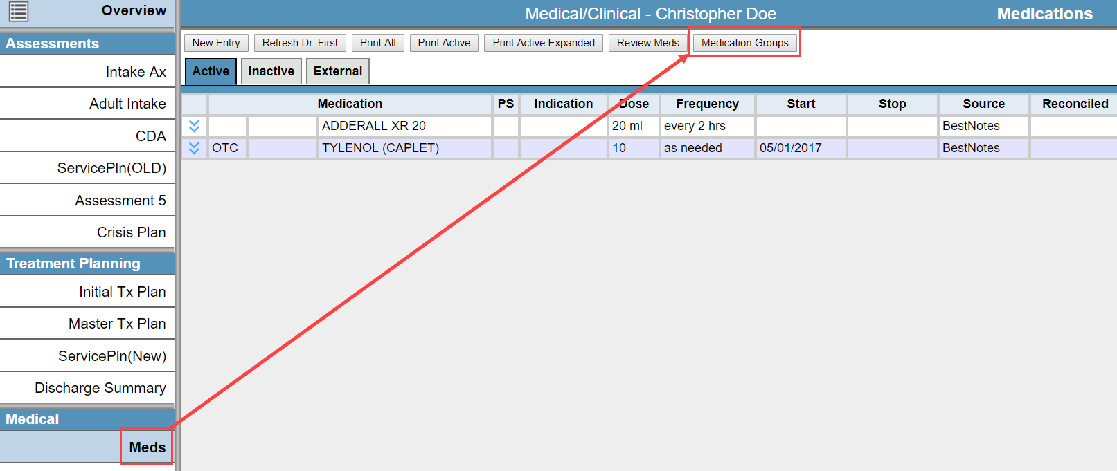 Creating and Using Custom and Favorite Medications : BestNotes Support
