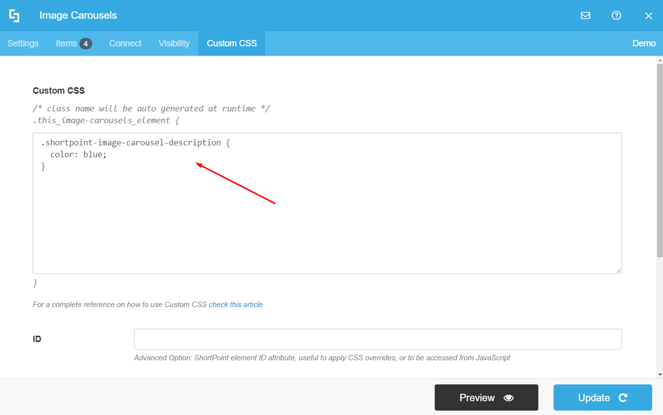 How to Change Text Color for Image Carousel Design Element : ShortPoint ...