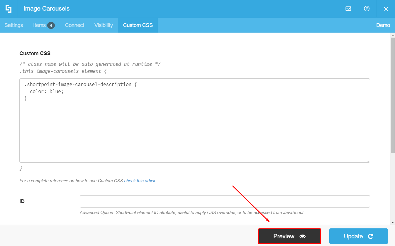 How to Change Text Color for Image Carousel Design Element : ShortPoint ...