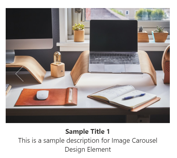 How to Change Text Color for Image Carousel Design Element : ShortPoint ...