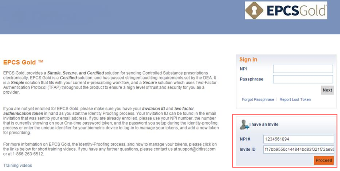 EPCS Provider On-boarding : BestNotes Support