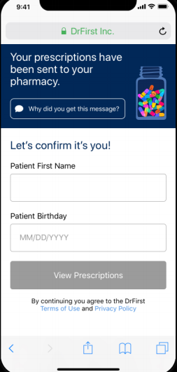 DrFirst patient notifications : BestNotes Support