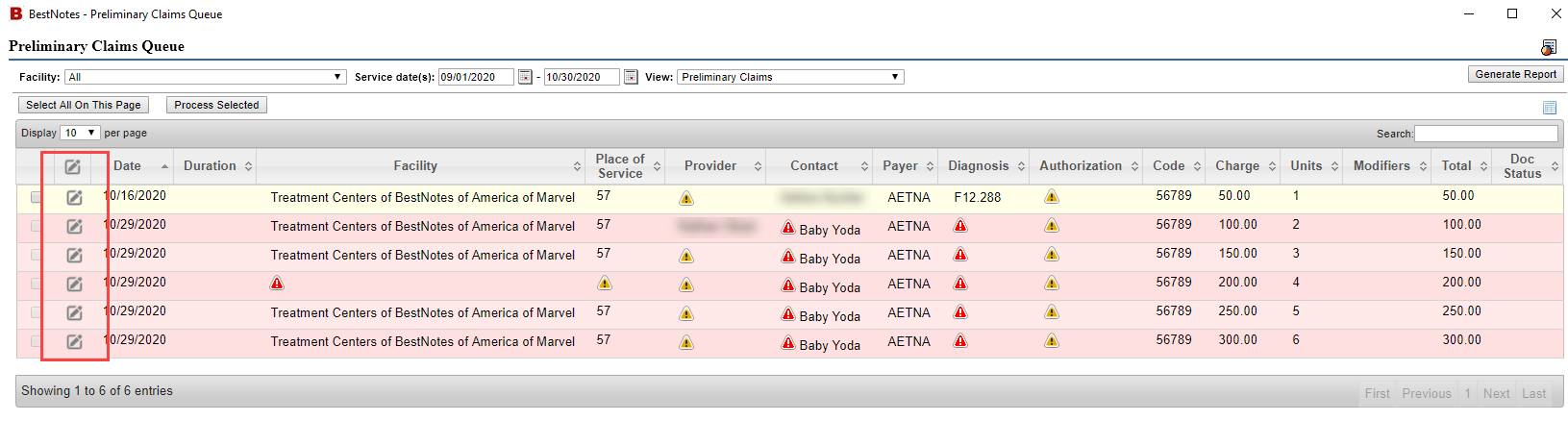 File an electronic claim : BestNotes Support