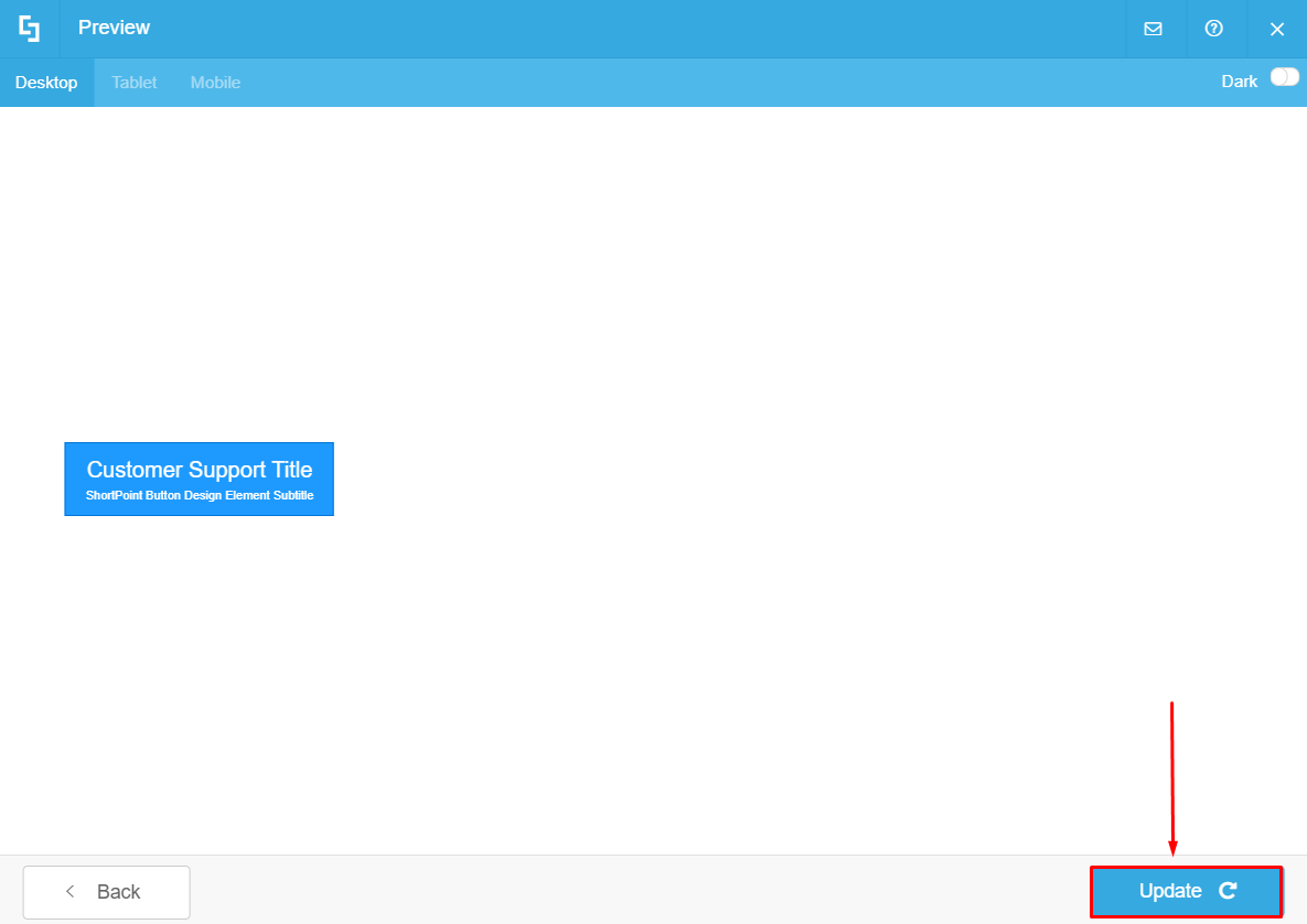 Change the font size of the title/subtitle in your Button Design ...