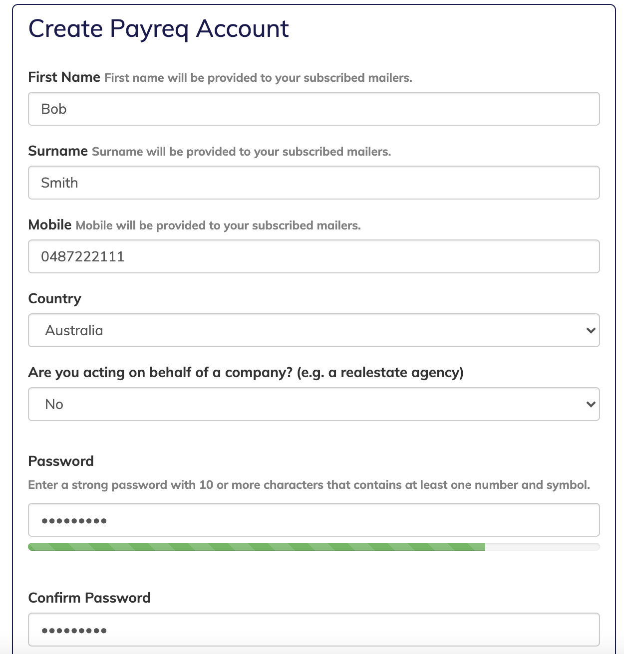 How do I create a Payreq Account? : Payreq