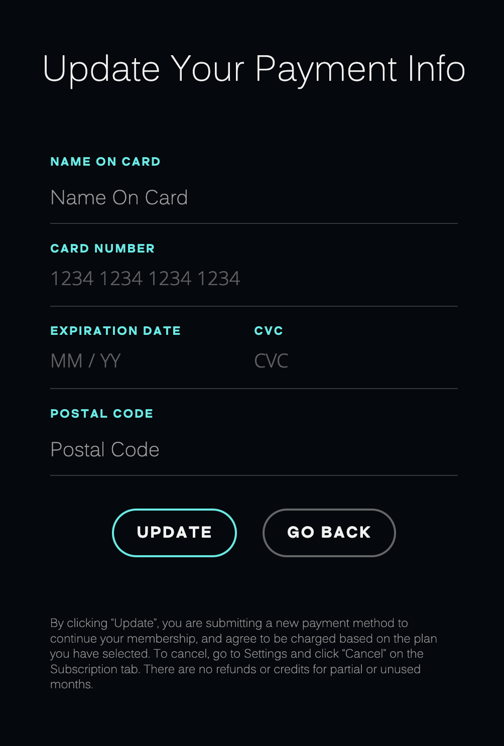 How Do I Update My Credit Card Information How Do I Update My Credit Card Information