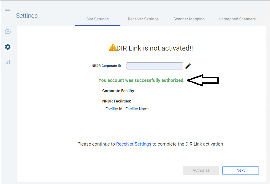 Activating DIR Link on ACR Connect : ACR Connect Support