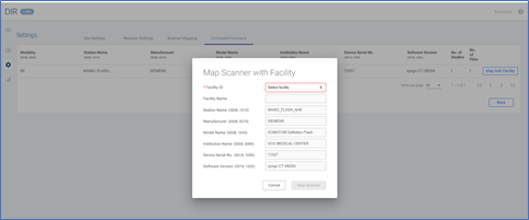 Unmapped Scanners : ACR Connect Support