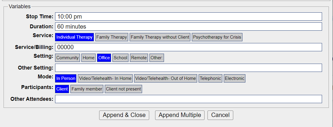Filling out Templates and using AutoNotes™ : BestNotes Support