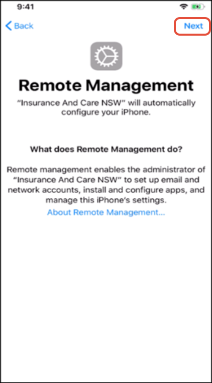 MDM Enrolment - iPhone : TeleResult Service Desk