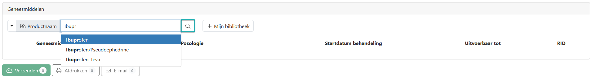 Geneesmiddelen voorschrijven op product- of stofnaam : Support