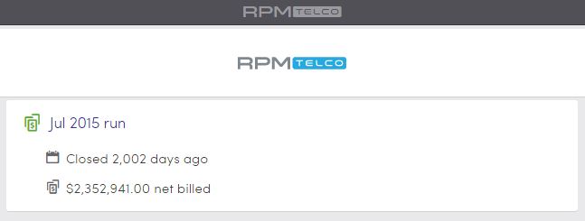 Commission Run Widget : RPM Software