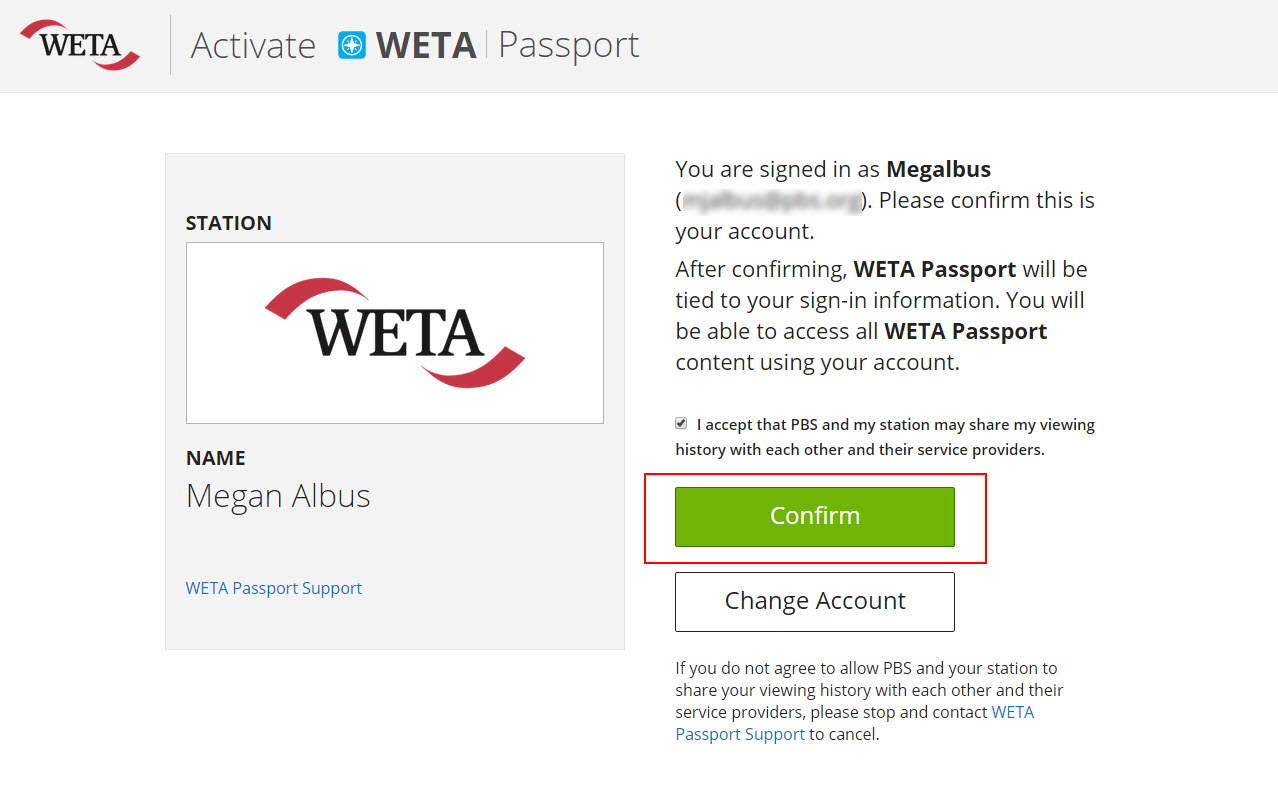 How To Activate Passport Wpbs Serving Northern New York And Eastern