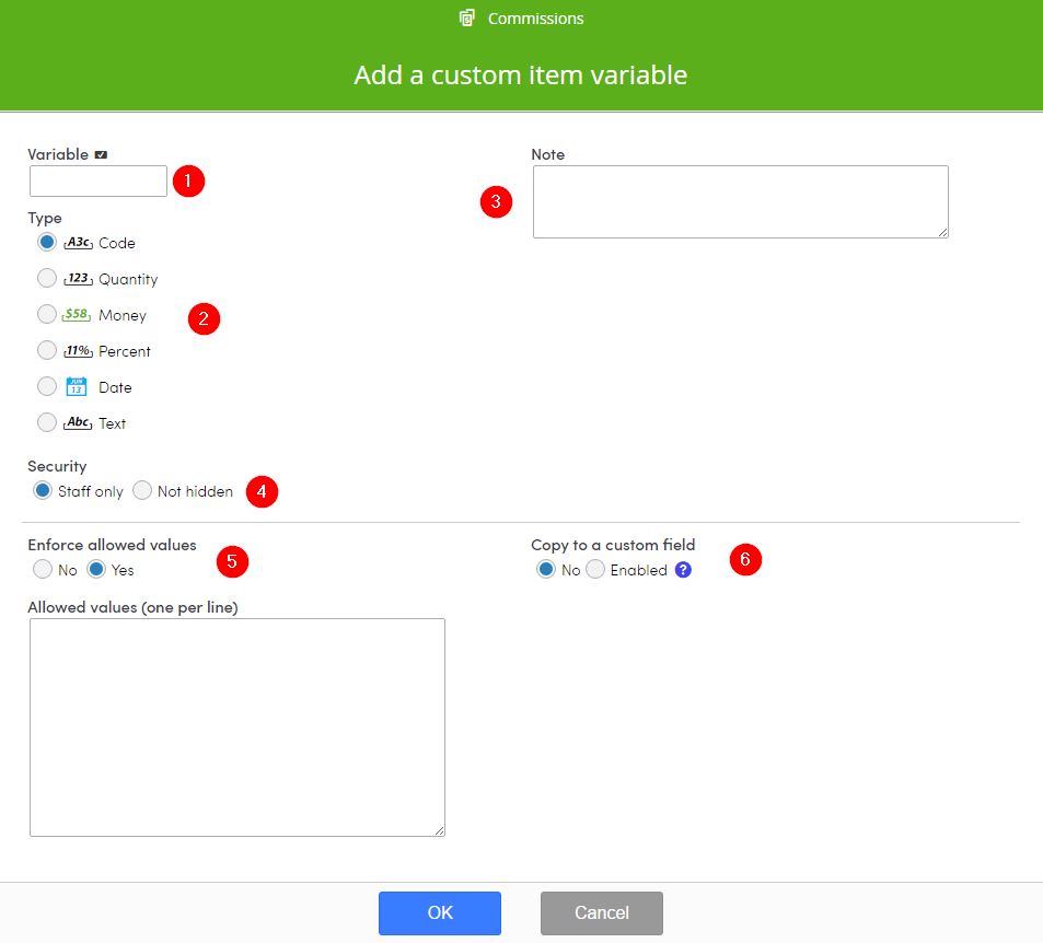 Import matrix setup : RPM Software