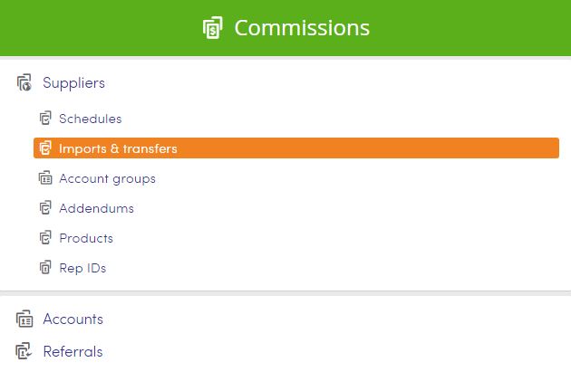 Import matrix setup : RPM Software