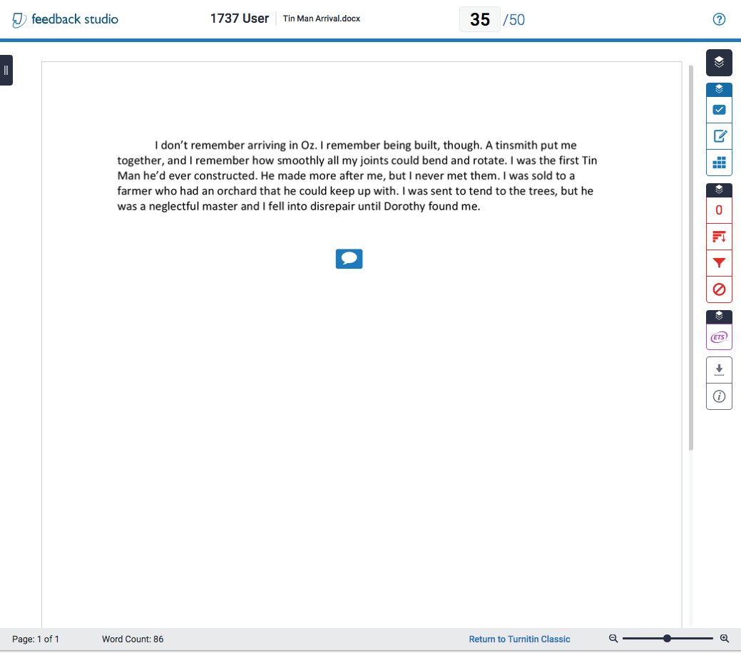 DROPBOX - Grading with Turnitin Originality Checker : Campus Services