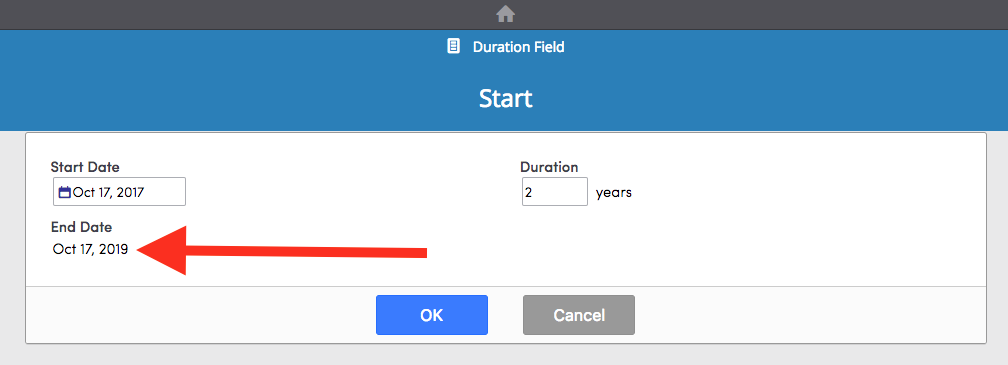 Duration field : RPM Software