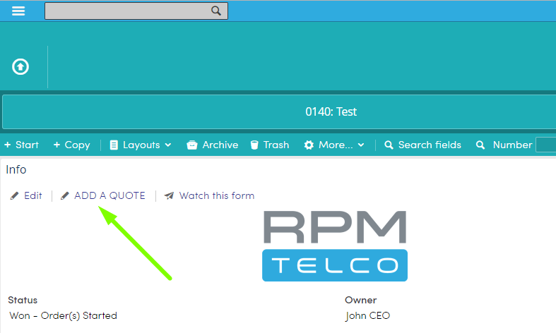 Repeating Fields : RPM Software