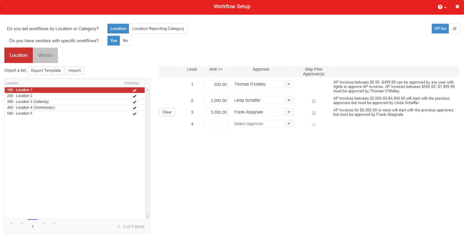 Workflows Setup : Support Center
