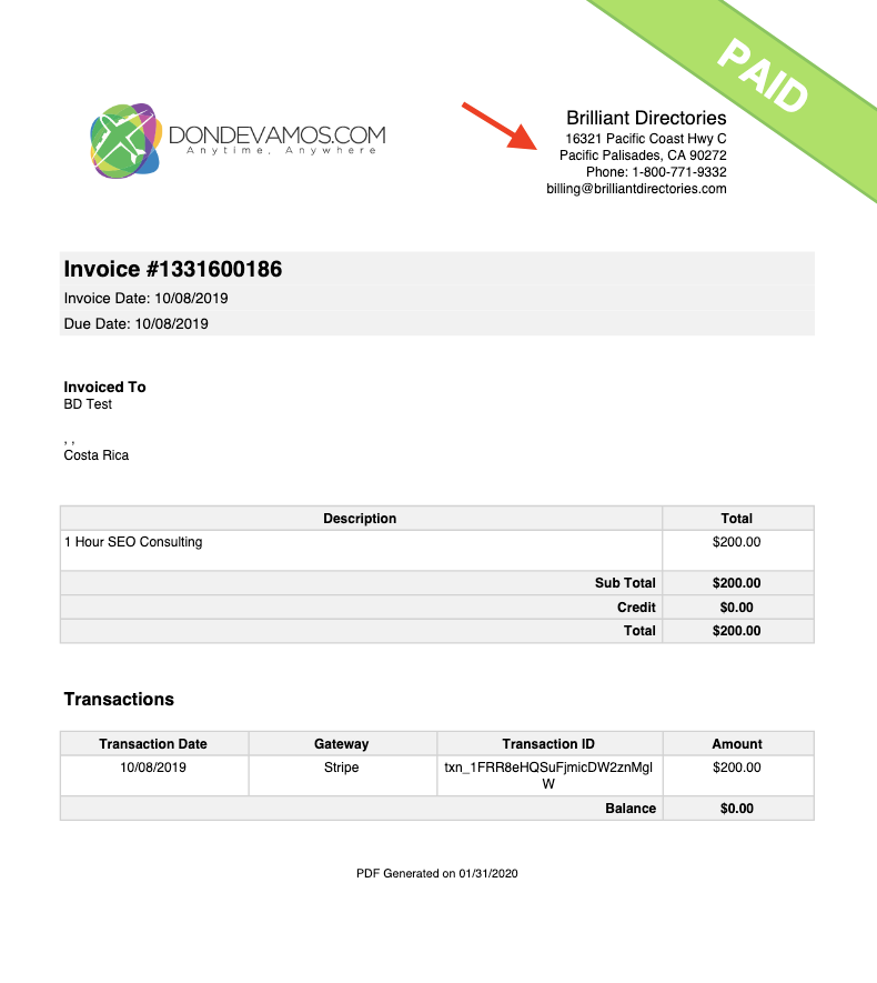 Brilliant Directories - Modifying Invoices - Brilliant Directories ...