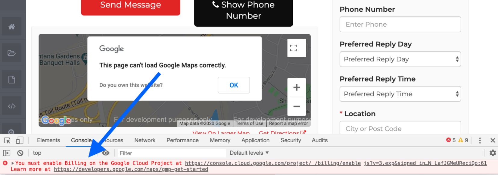 Google Maps Issues: Billing Errors | Brilliant Directories Documentation | BD Support