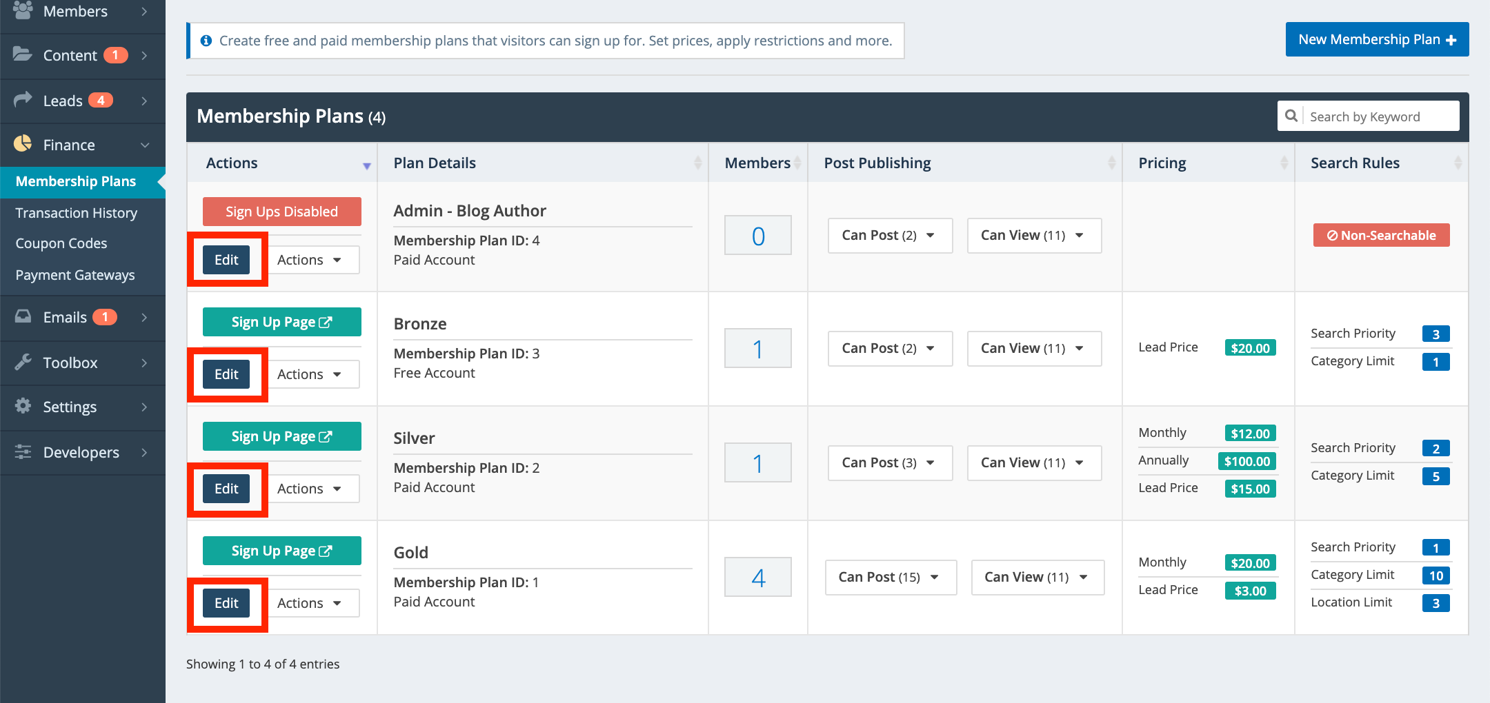 Brilliant Directories - Workaround: Members Selecting Multiple Top ...