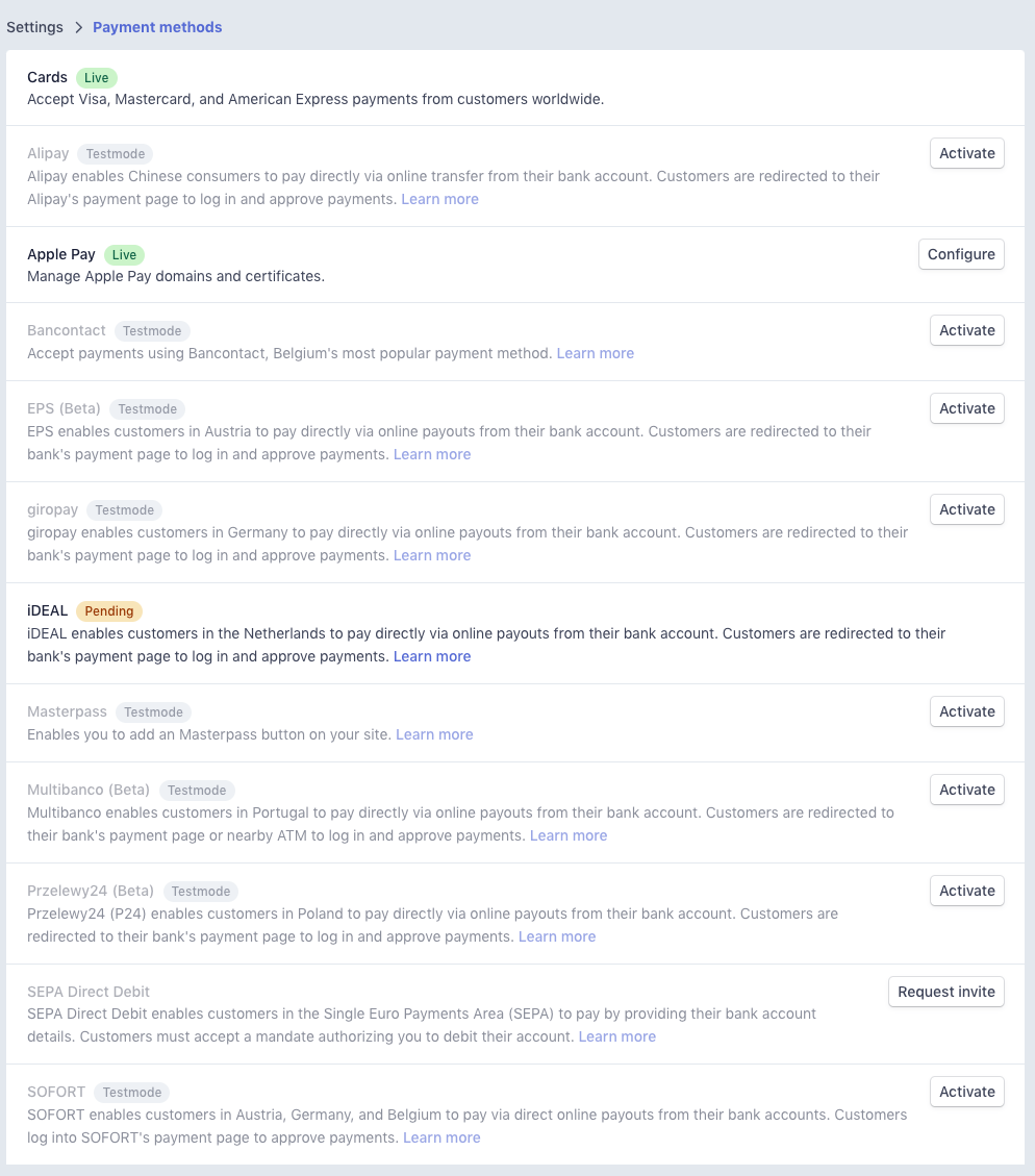 How to accept iDEAL payments through Stripe : LearnWorlds Help Center