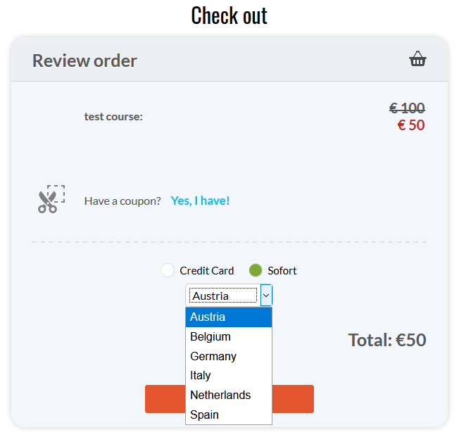 How to accept Sofort payments through Stripe : LearnWorlds Help Center