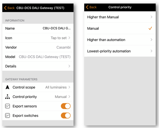 DALI Gateway : Casambi Support