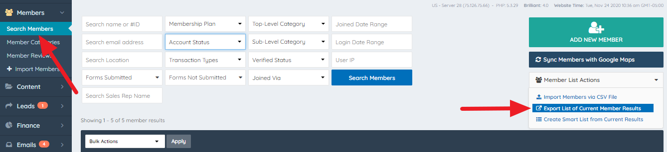 Brilliant Directories - Export Member Data - Brilliant Directories ...