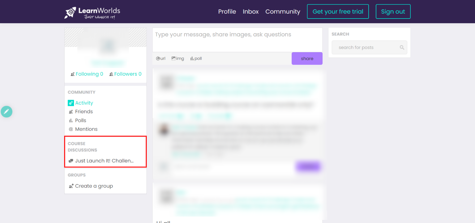 How to Communicate with the Users within your School : LearnWorlds Help ...