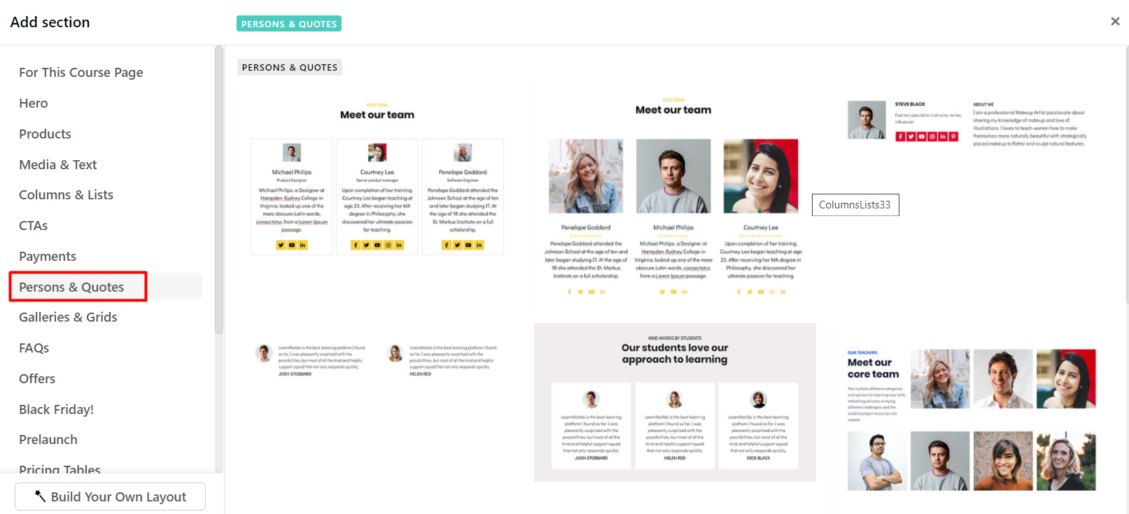 How to Show the Instructor's Information on a Course Layout Page ...