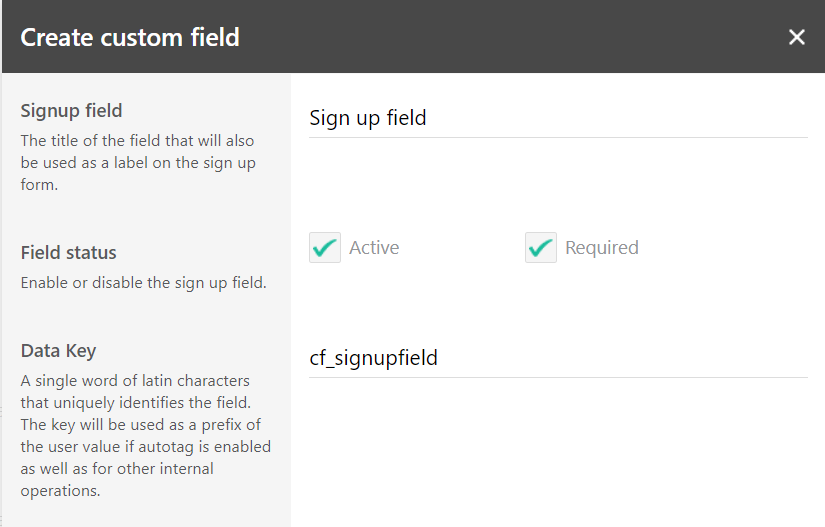 How to Add Custom Sign up Fields in the Sign Up Form : LearnWorlds Help ...