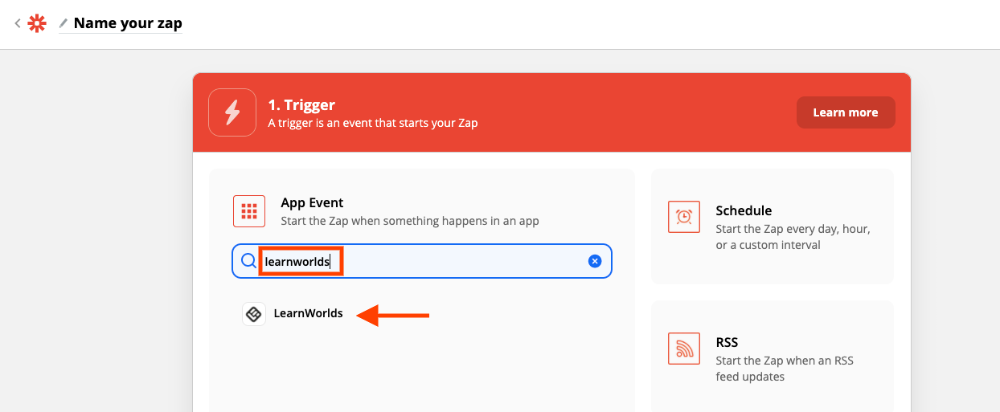 How to Create a Zap (Zap example) : LearnWorlds Help Center