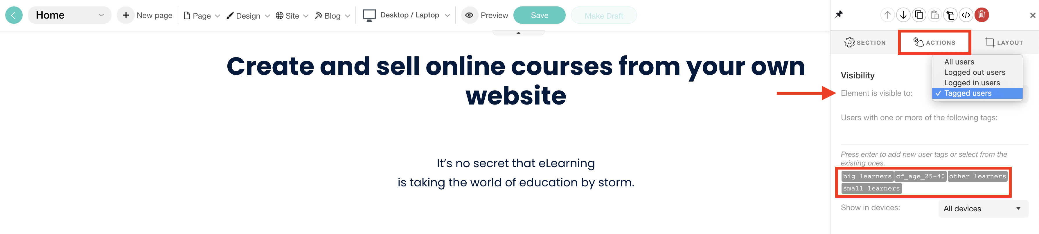 How to Create and Use Tags : LearnWorlds Help Center