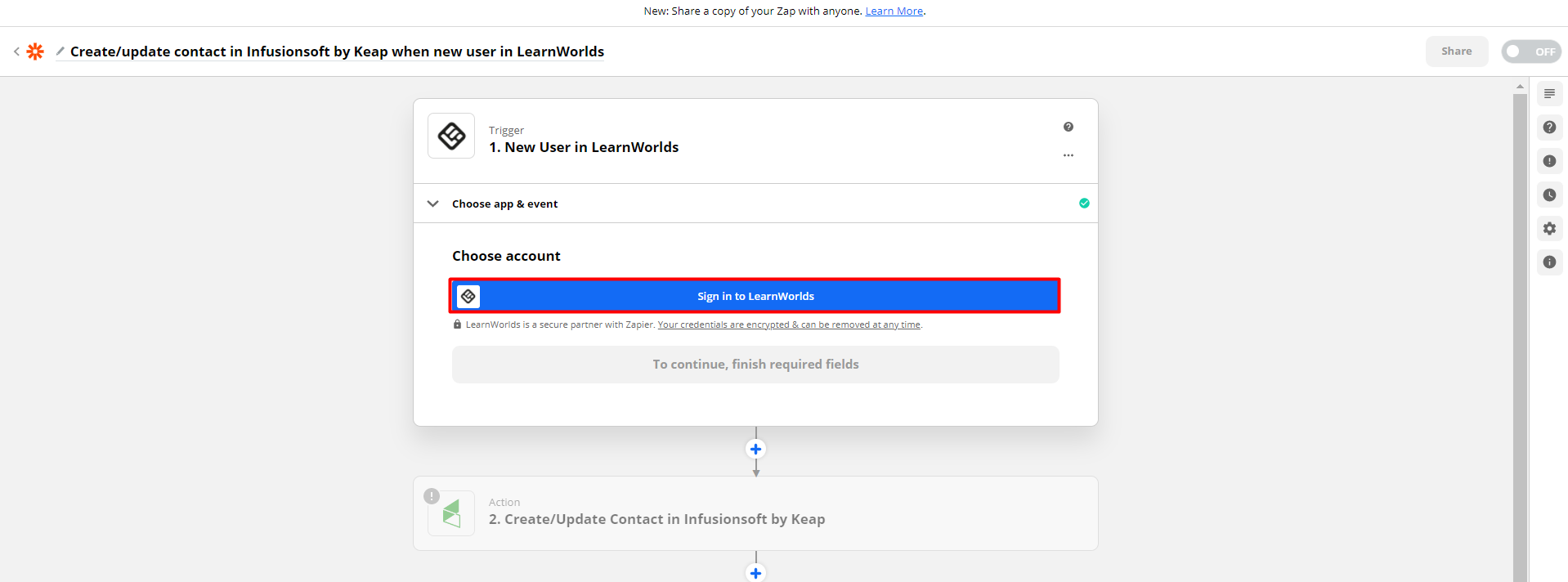 How to integrate Keap Max Classic with your LearnWorlds school through ...