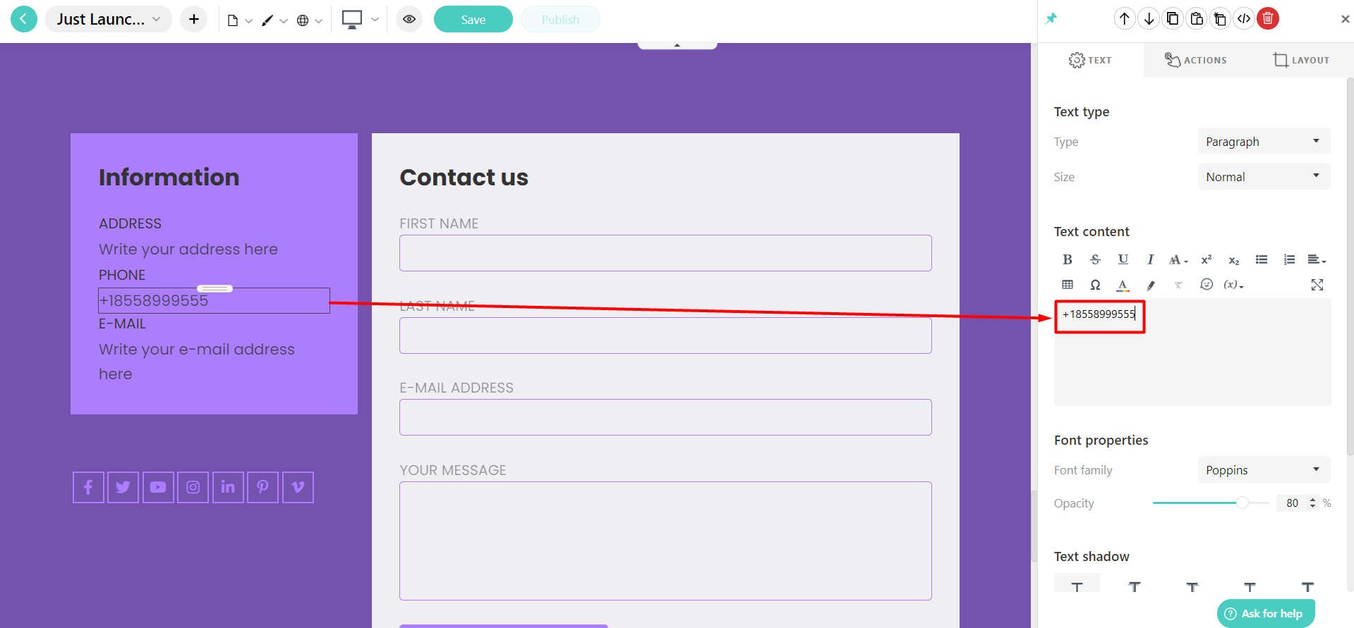 How to Set Up a Contact Form in your Pages : LearnWorlds Help Center