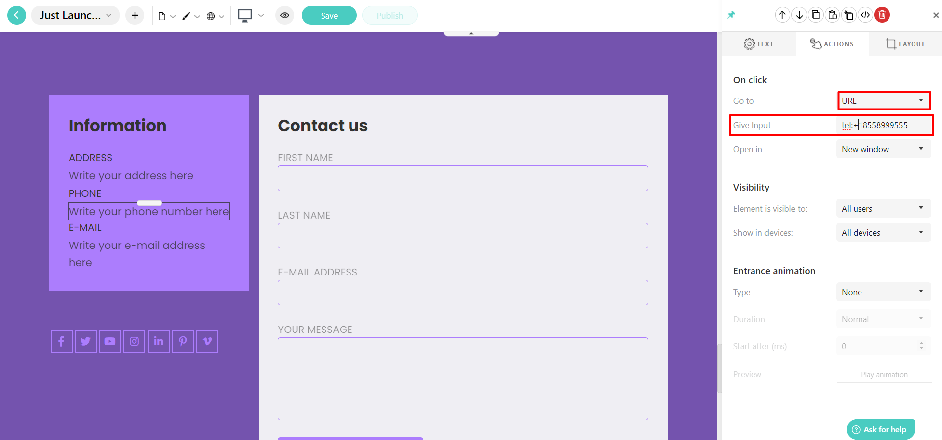How to Set Up a Contact Form in your Pages : LearnWorlds Help Center