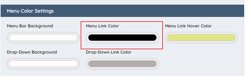 Design Settings » Main Menu Design : Solution Center