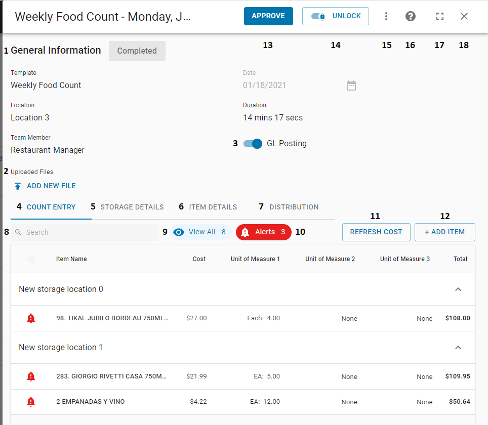 Inventory Counts: Review and Approve an Inventory Count : Support Center