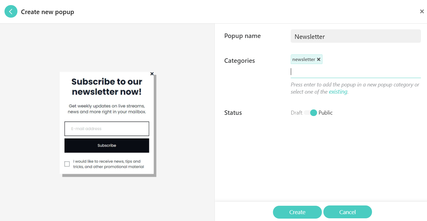 Popup Builder : LearnWorlds Help Center