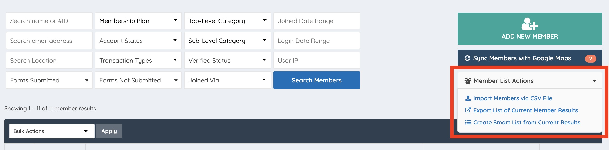 Brilliant Directories - My Members » Search Members Overview ...