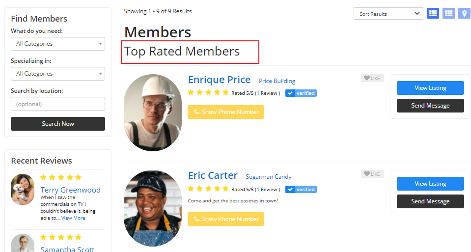 Brilliant Directories - Design Settings » Search Results Pages ...