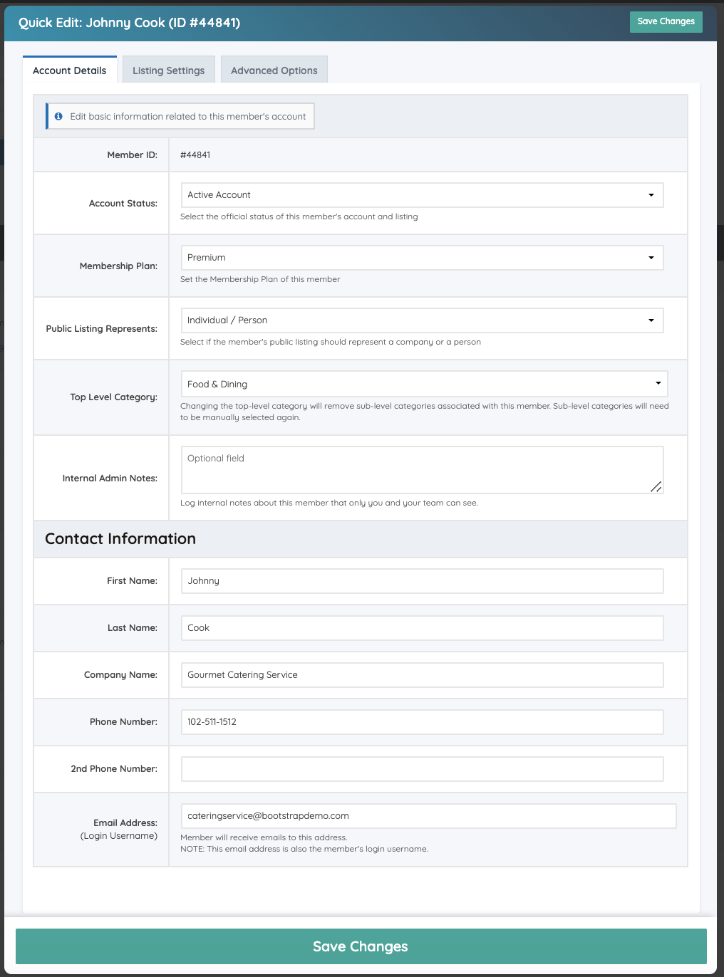 Brilliant Directories - Quick Edit Module For Members - Brilliant ...