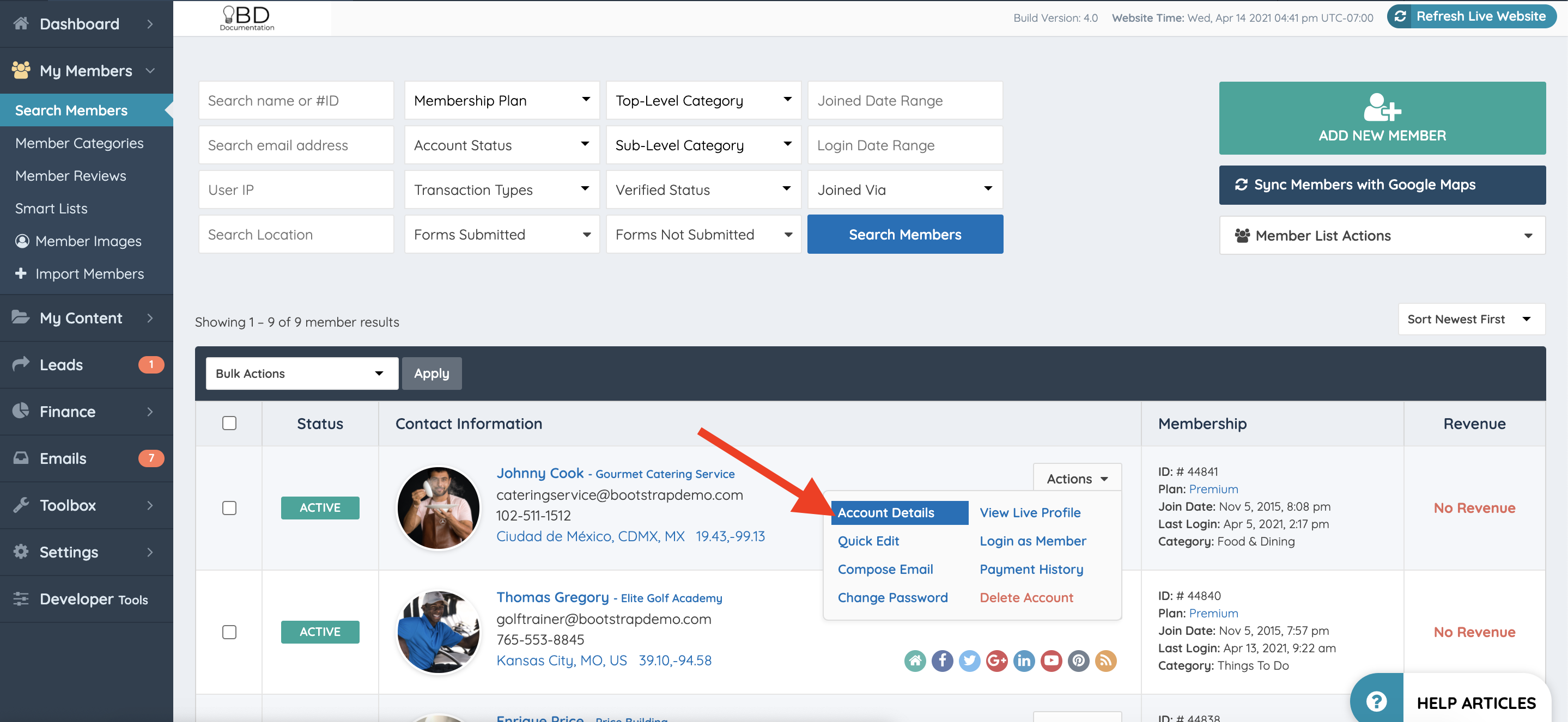 Brilliant Directories - How to Login As Member - Brilliant Directories ...