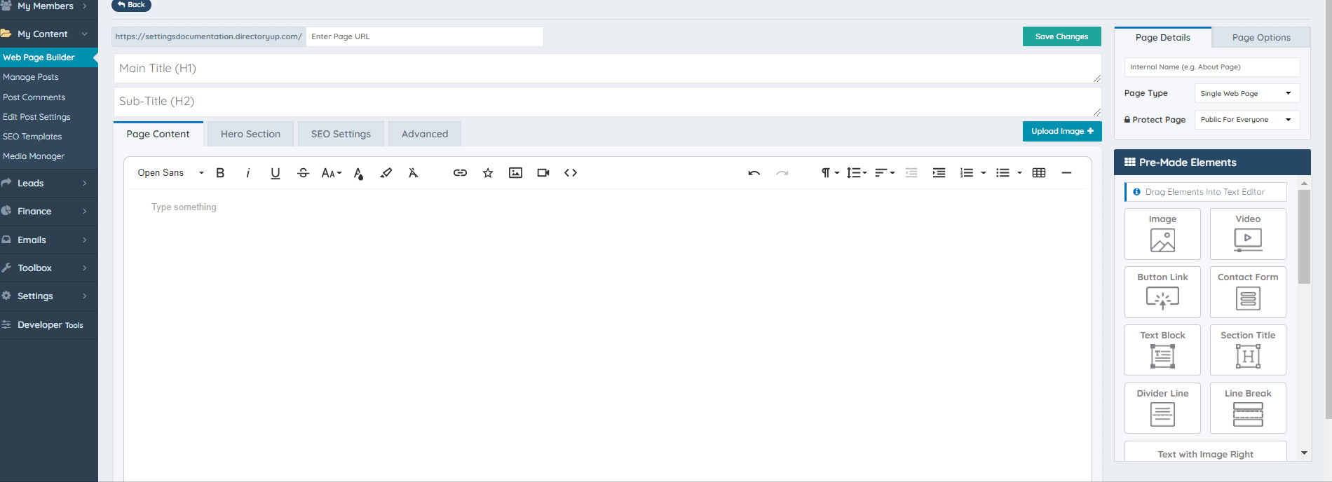 Brilliant Directories - Web Page Builder » Pre-Made Elements - Brilliant Directories Documentation