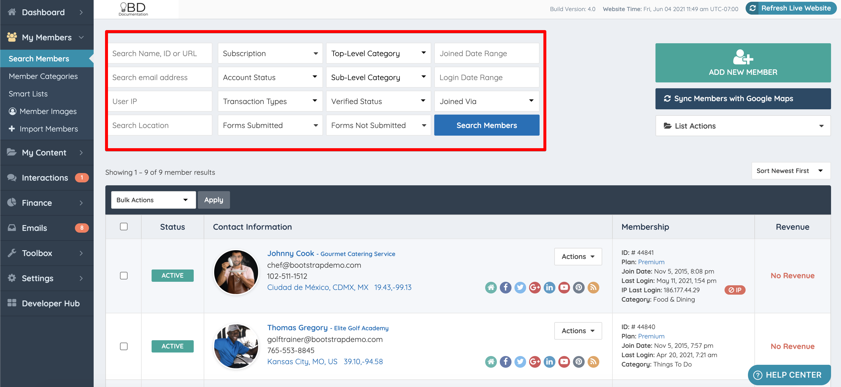 Brilliant Directories - My Members » Smart Lists - Brilliant ...