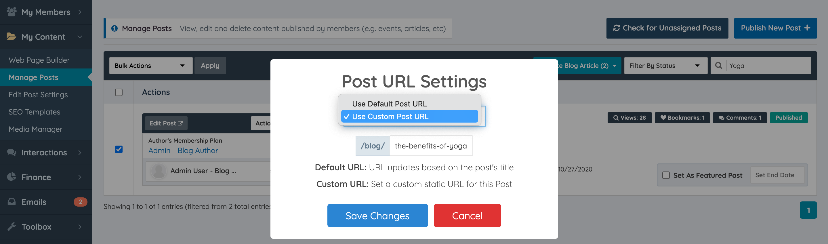 Content » Manage Posts | Brilliant Directories Documentation | BD Support