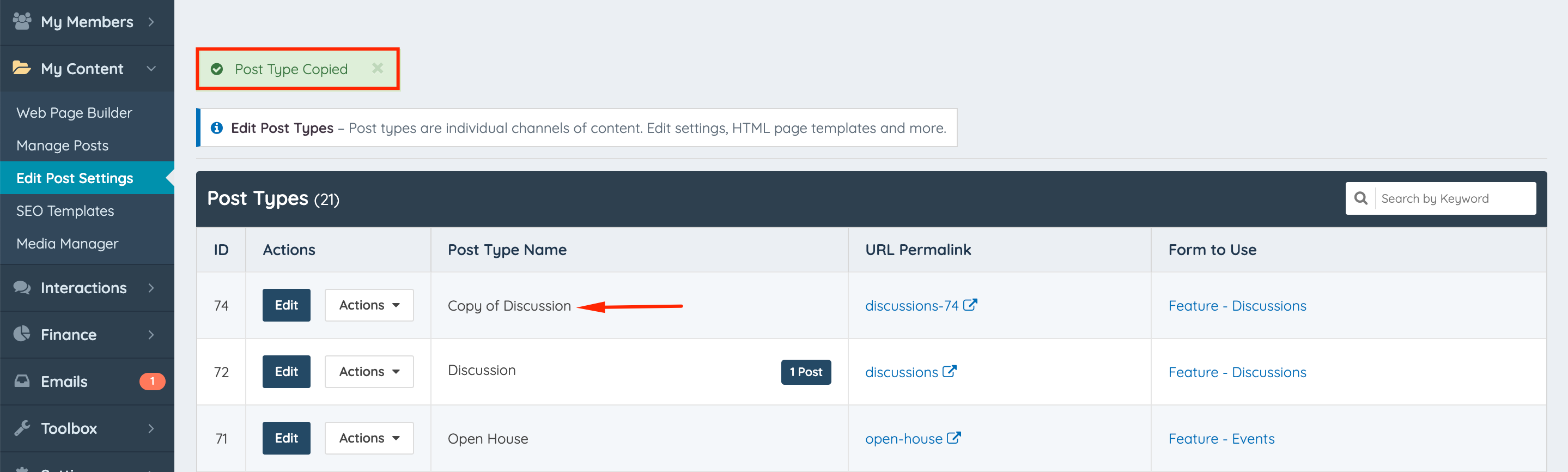 Brilliant Directories - Content » Edit Post Settings - Brilliant ...